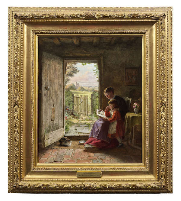 GEORGE HARDY (1822-1909) The Reading - auctions & price archive