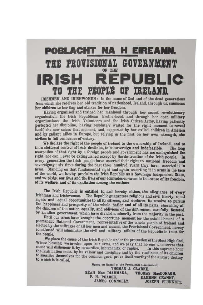 LOT:135 | NATIONAL PRINT MUSEUM A full size print facsimile of the 1916 ...