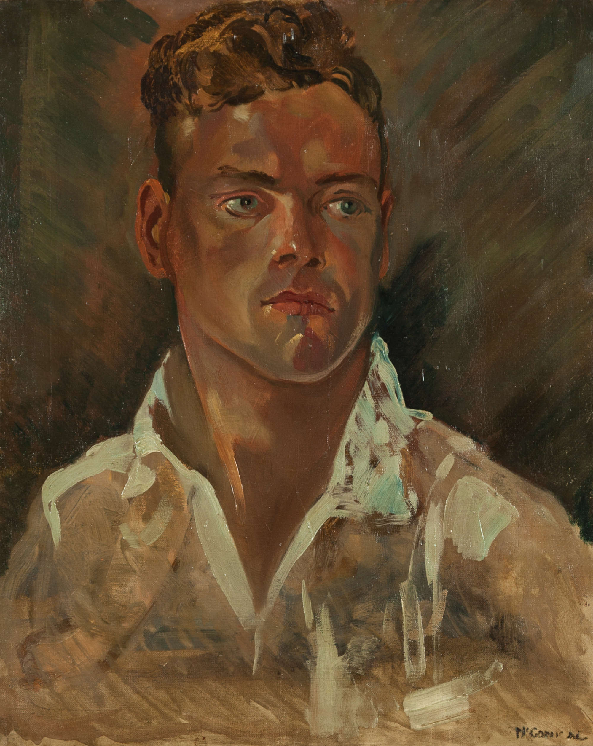 LOT:210 | Maurice MacGonigal PRHA (1900-1979) Portrait of Louis Marie